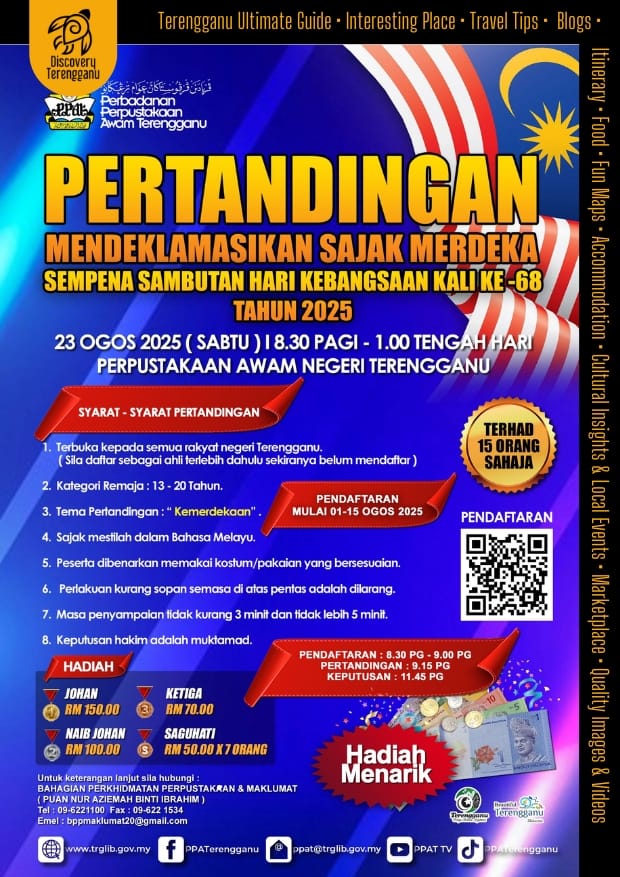 Pertandingan Deklamasi Sajak Merdeka 2025 » Discovery Terengganu